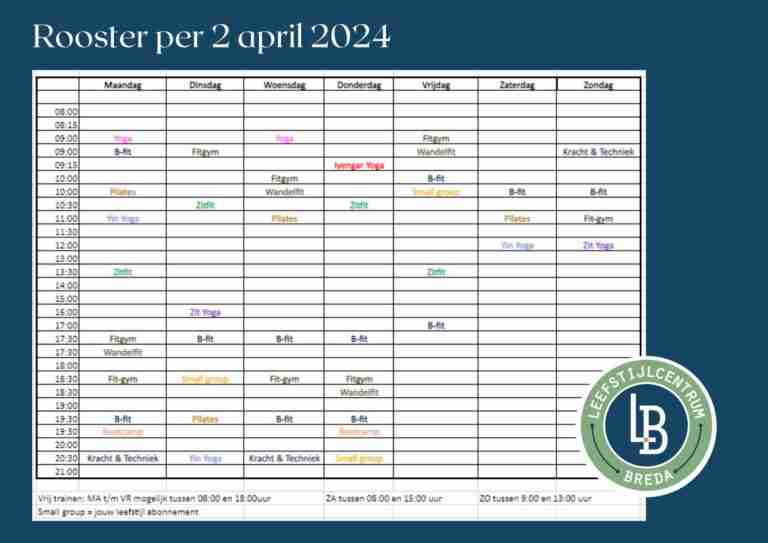Rooster - Leefstijlcentrum Breda